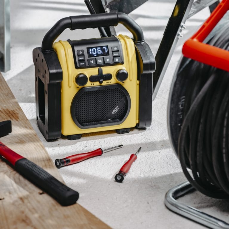Portable Bluetooth Digital LCD Construction Radio - HALOorodje.si ...